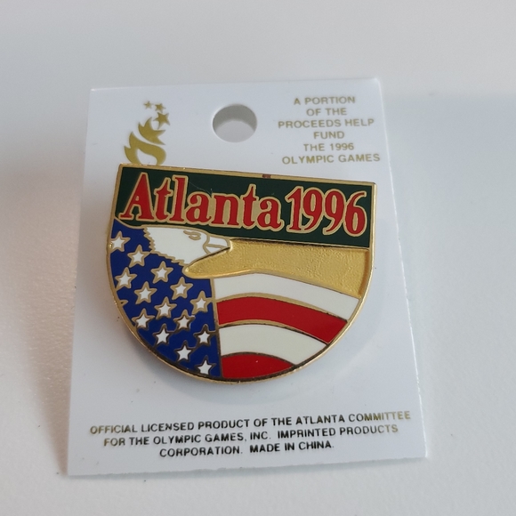 ACOG | Accessories | 996 Atlanta Olympics Eagle Shield Retro Pin | Poshmark